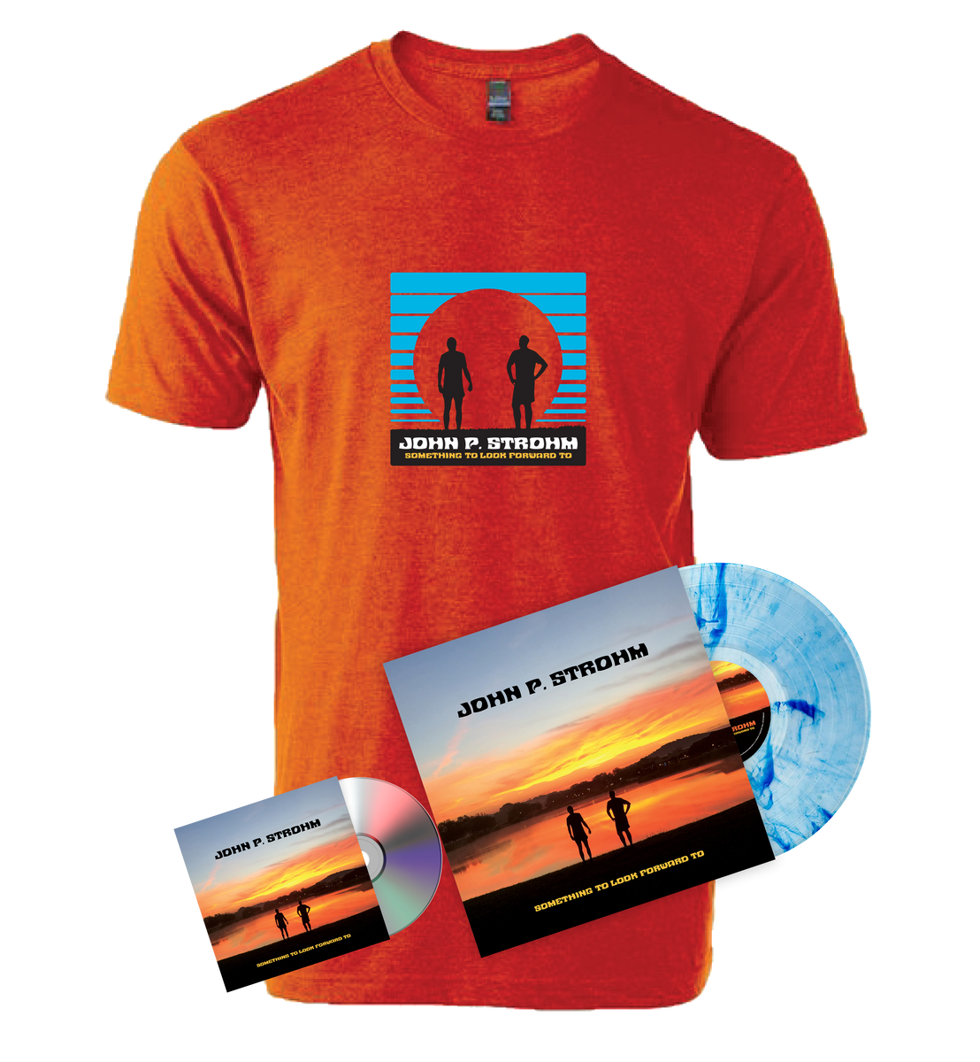 John P. Strohm's Something To Look Forward To Tee + CD + LP Bundle ...
